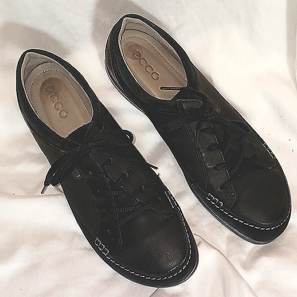 Ecco | Shoes | Ecco Womens Sneakers Walking Shoe Leather And Suede | Poshmark